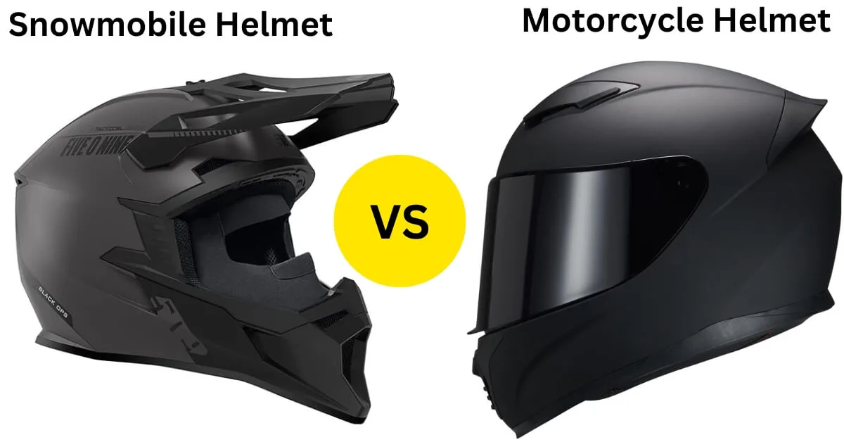 How Do Snowmobile Helmets Differ from Motorcycle Helmets?
